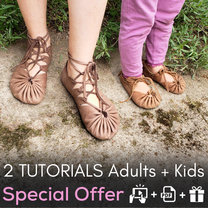 Moccasin Making - Tutorials & Patterns – Earthingmoccasins