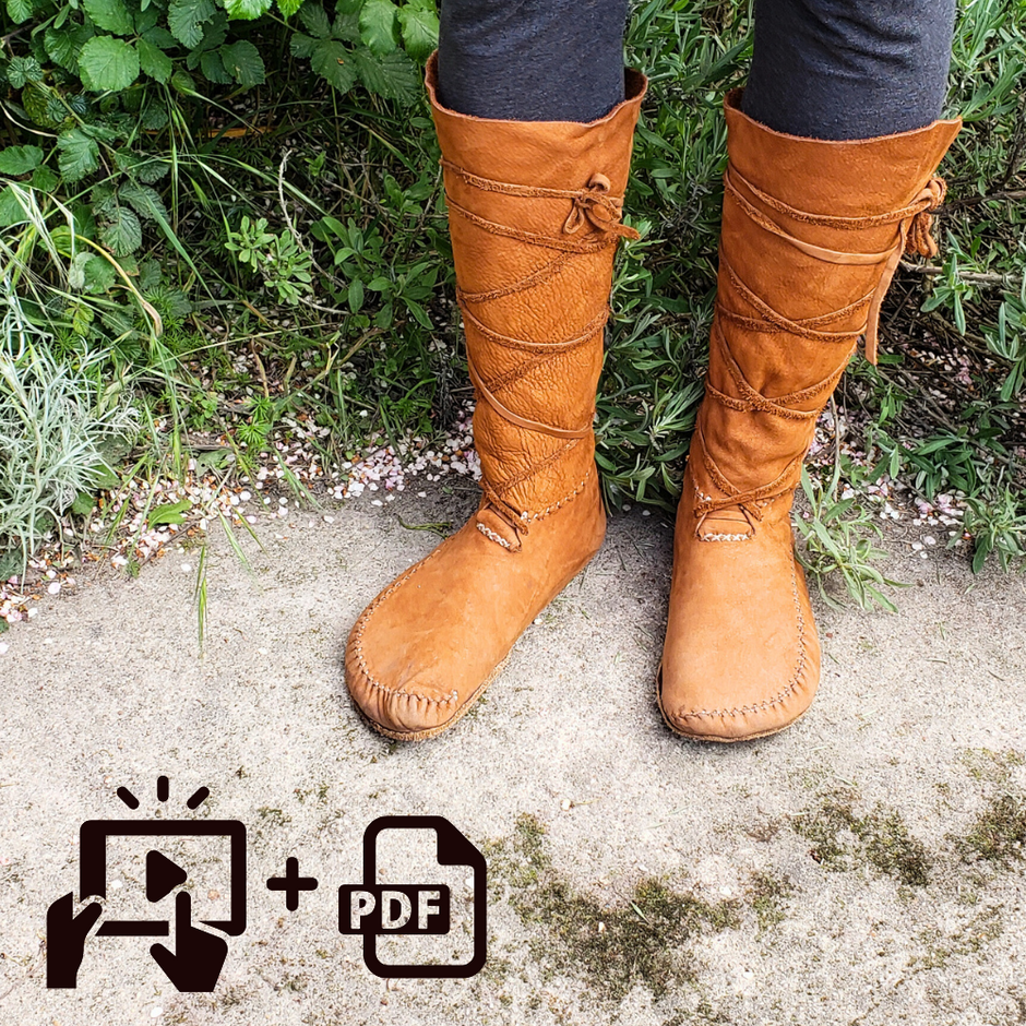 Moccasin Making - Tutorials & Patterns – Earthingmoccasins