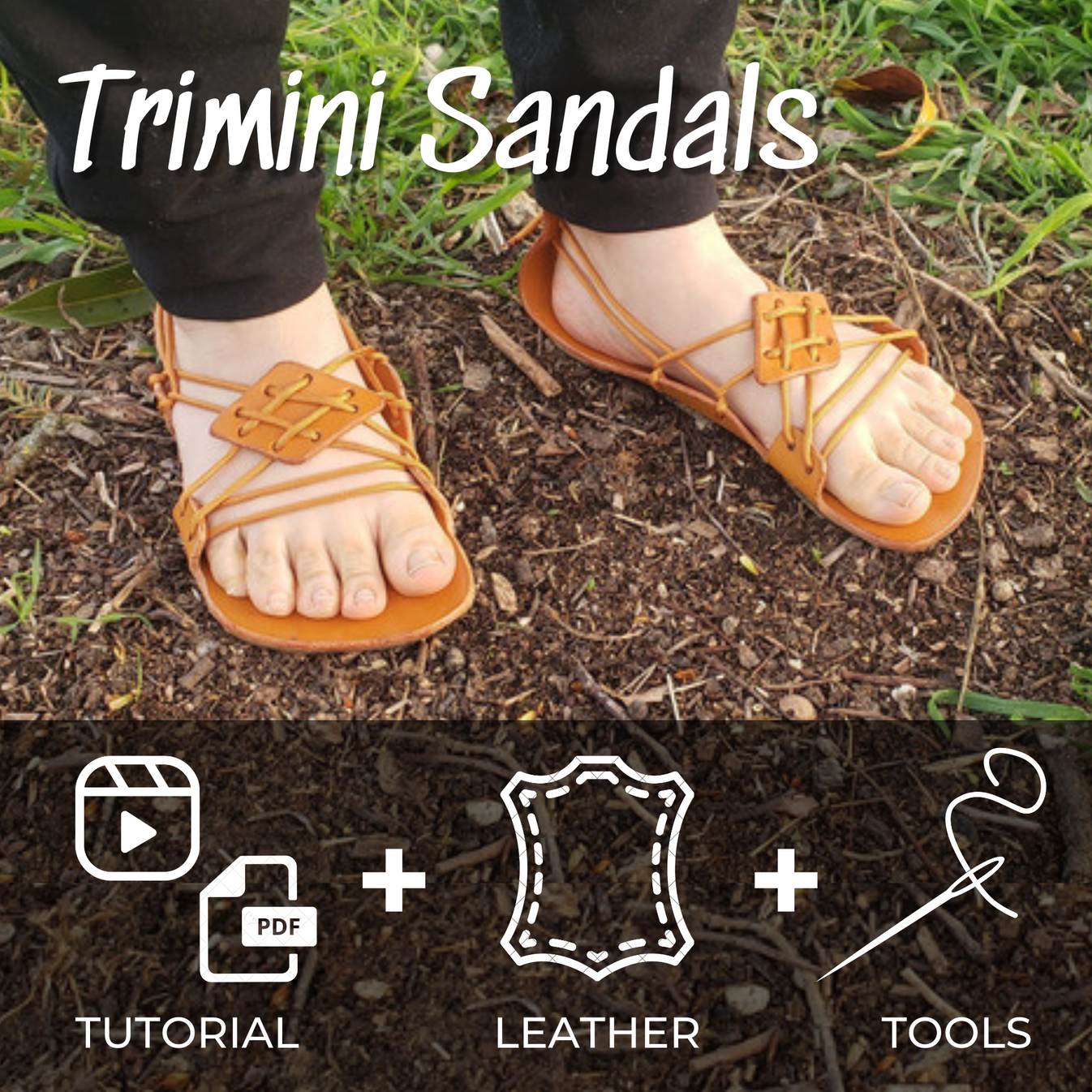 DIY Kit for "Trimini" Minimalist Sandals – Earthingmoccasins